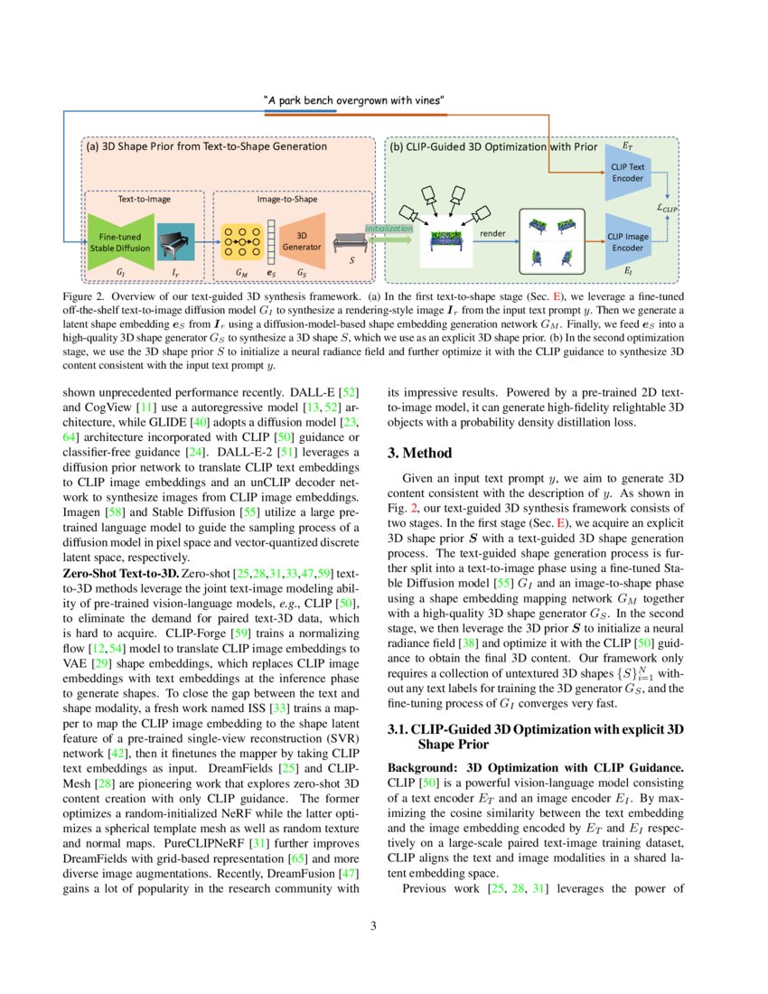 Dream3D: Zero-Shot Text-to-3D Synthesis Using 3D Shape Prior and Text-to-Image Diffusion Models ...