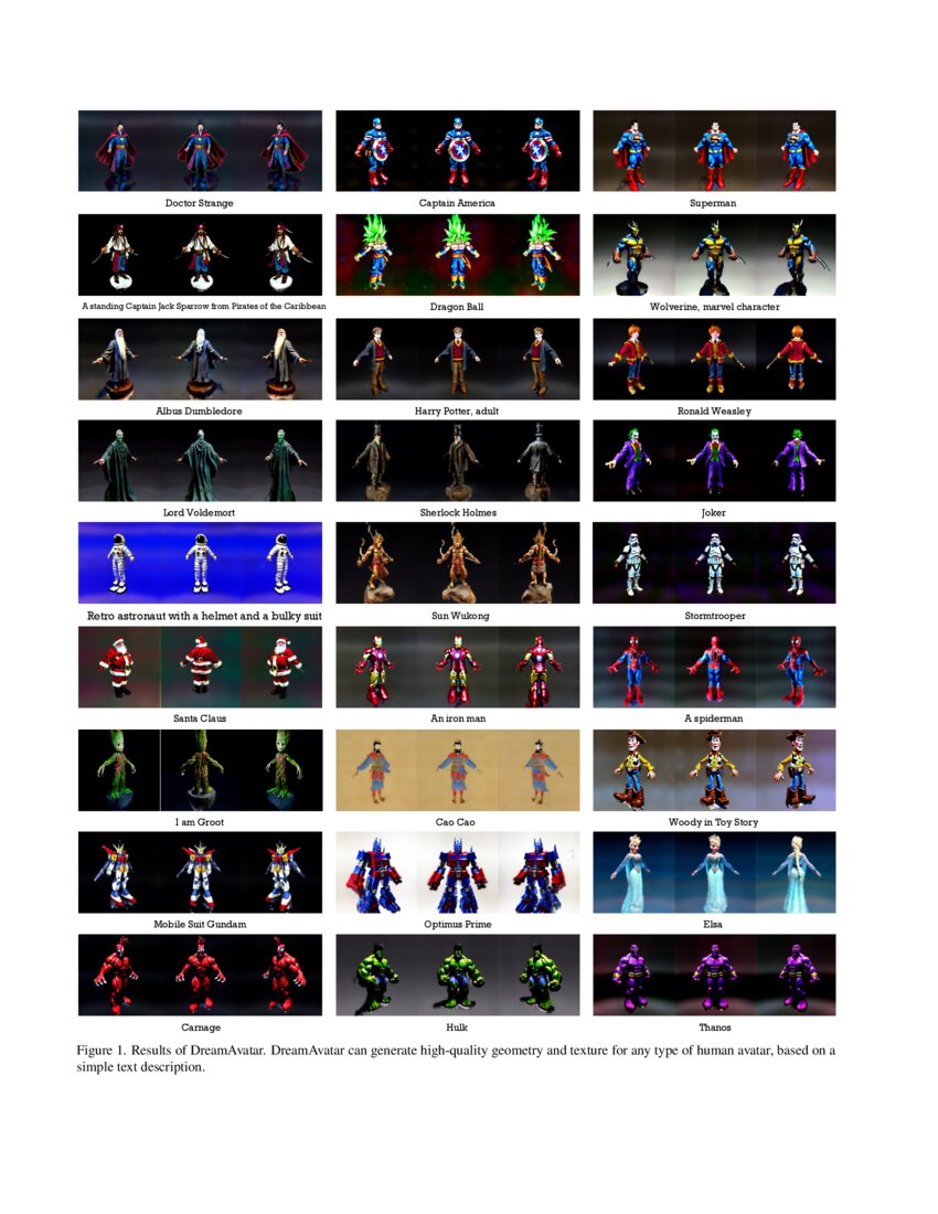 Dreamavatar Text And Shape Guided 3d Human Avatar Generation Via