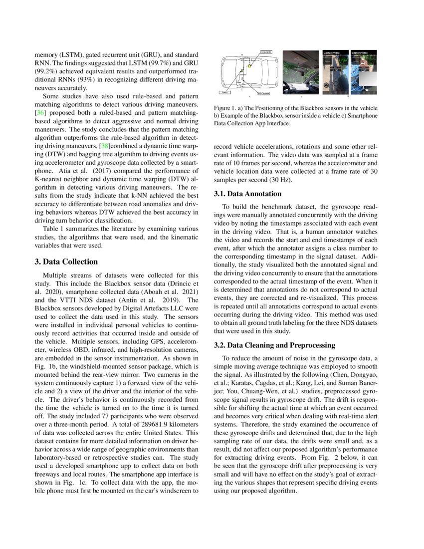 Driver Maneuver Detection and Analysis using Time Series Segmentation ... Driver Maneuver Detection and Analysis using Time Series Segmentation ...