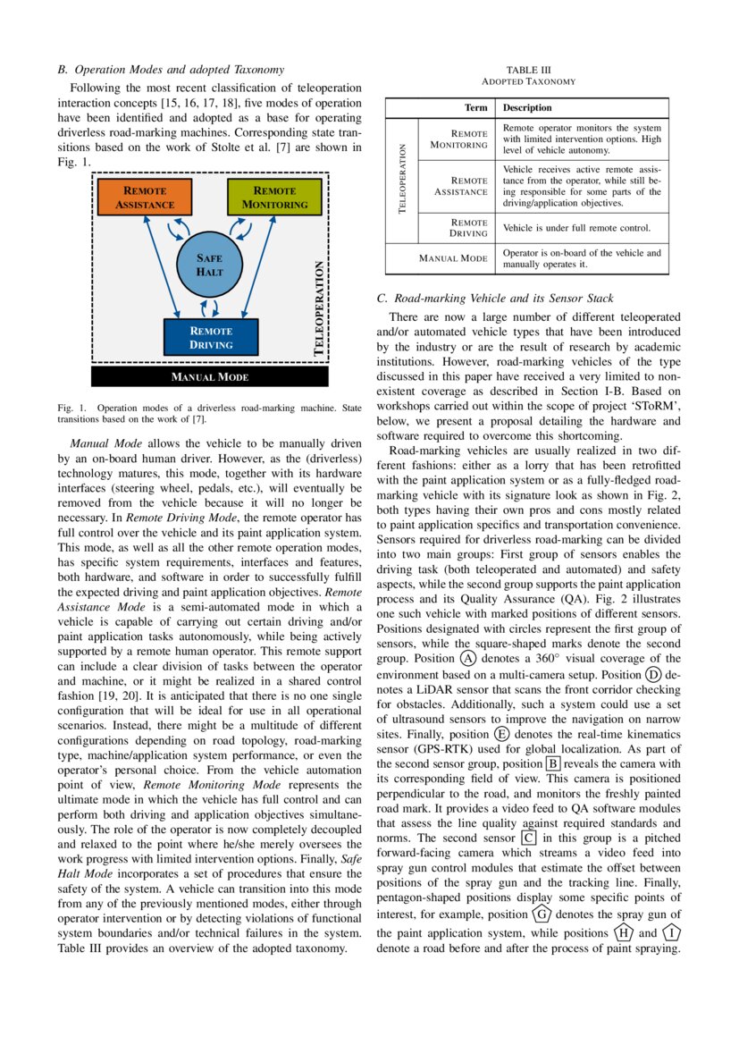 Driverless road-marking Machines: Ma(r)king the Way towards the Future of Mobility | DeepAI