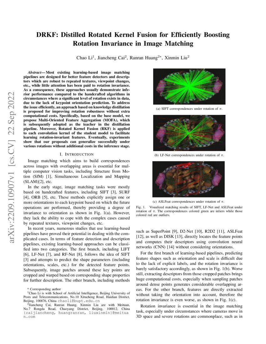 DRKF: Distilled Rotated Kernel Fusion for Efficiently Boosting Rotation Invariance in Image ...