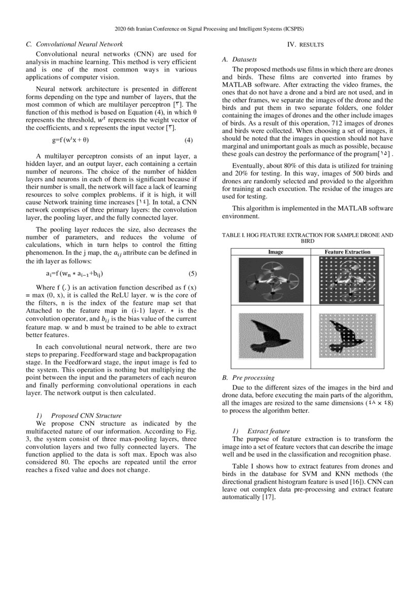 Drone Detection Using Convolutional Neural Networks Deepai