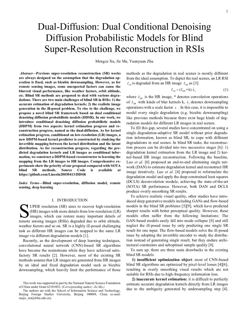 Dual-Diffusion: Dual Conditional Denoising Diffusion Probabilistic ...