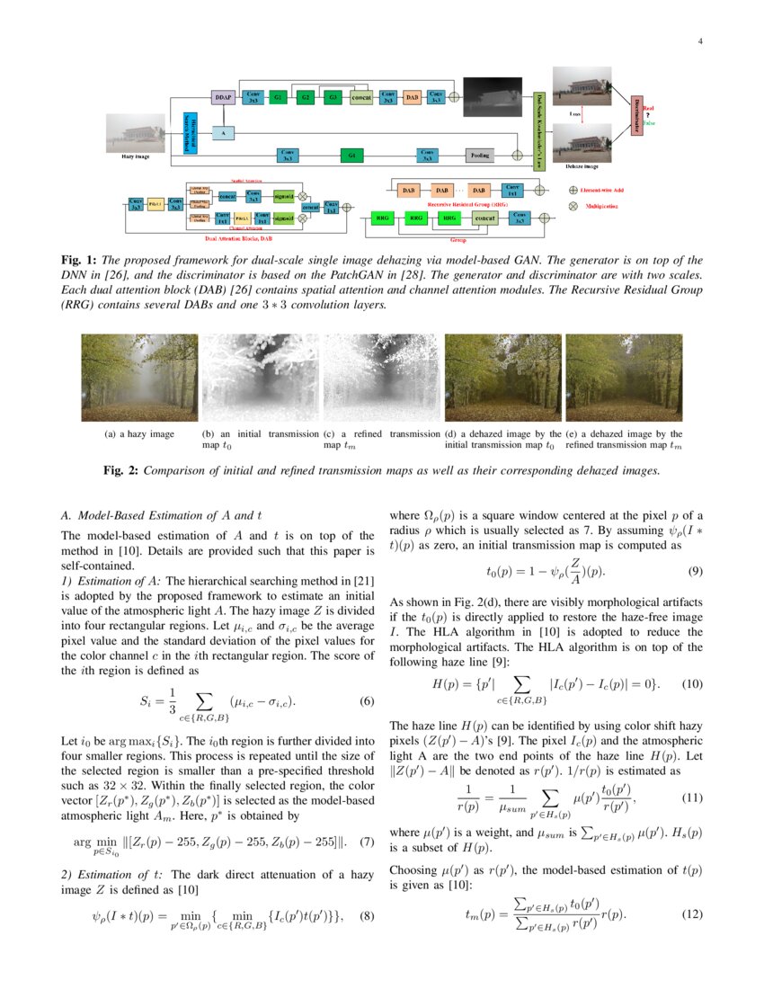 Dual-Scale Single Image Dehazing Via Neural Augmentation | DeepAI Dual-Scale Single Image Dehazing Via Neural Augmentation | DeepAI