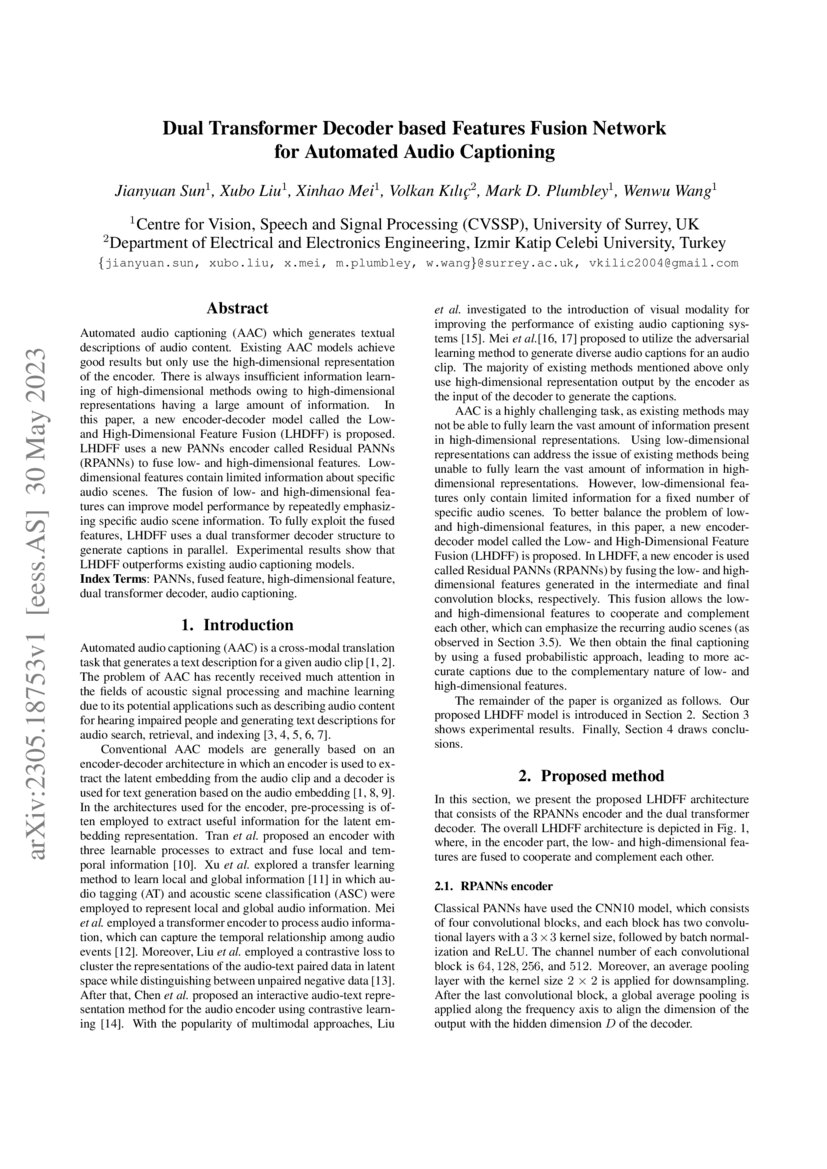 Dual Transformer Decoder Based Features Fusion Network For Automated
