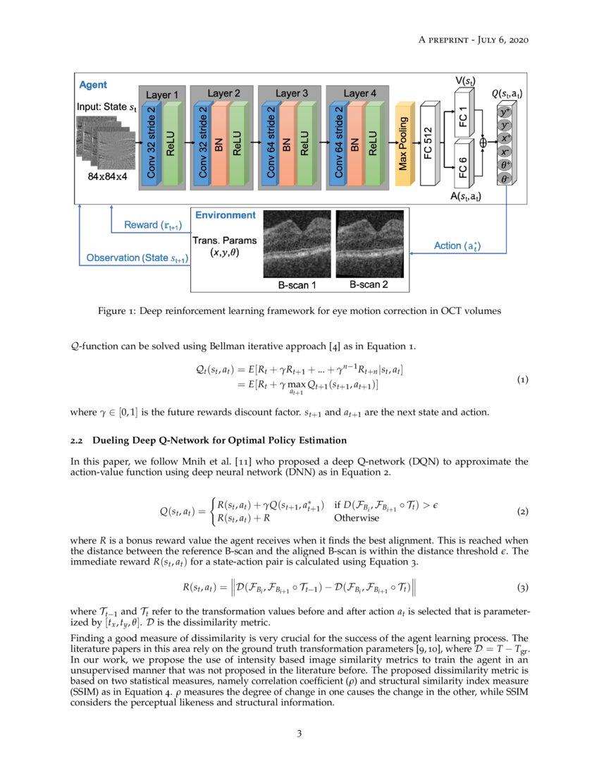 Dueling Deep Q-Network for Unsupervised Inter-frame Eye Movement ...