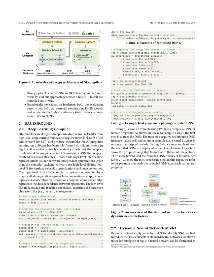 Dycl Dynamic Neural Network Compilation Via Program Rewriting And Graph Optimization Deepai