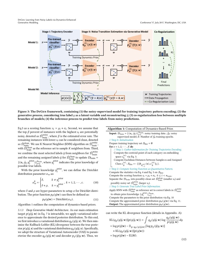 DyGen: Learning from Noisy Labels via Dynamics-Enhanced Generative ... DyGen: Learning from Noisy Labels via Dynamics-Enhanced Generative ...
