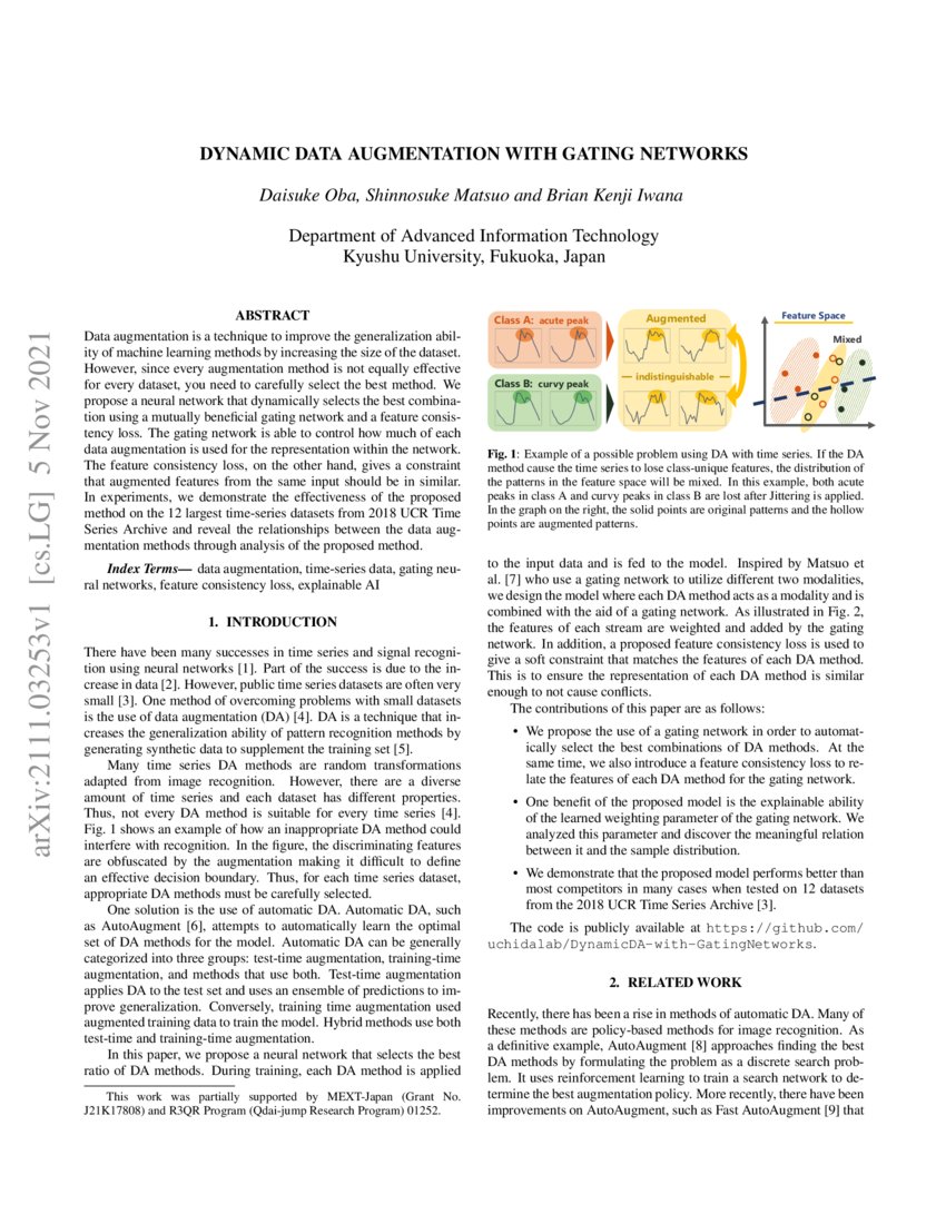 Dynamic Data Augmentation with Gating Networks | DeepAI