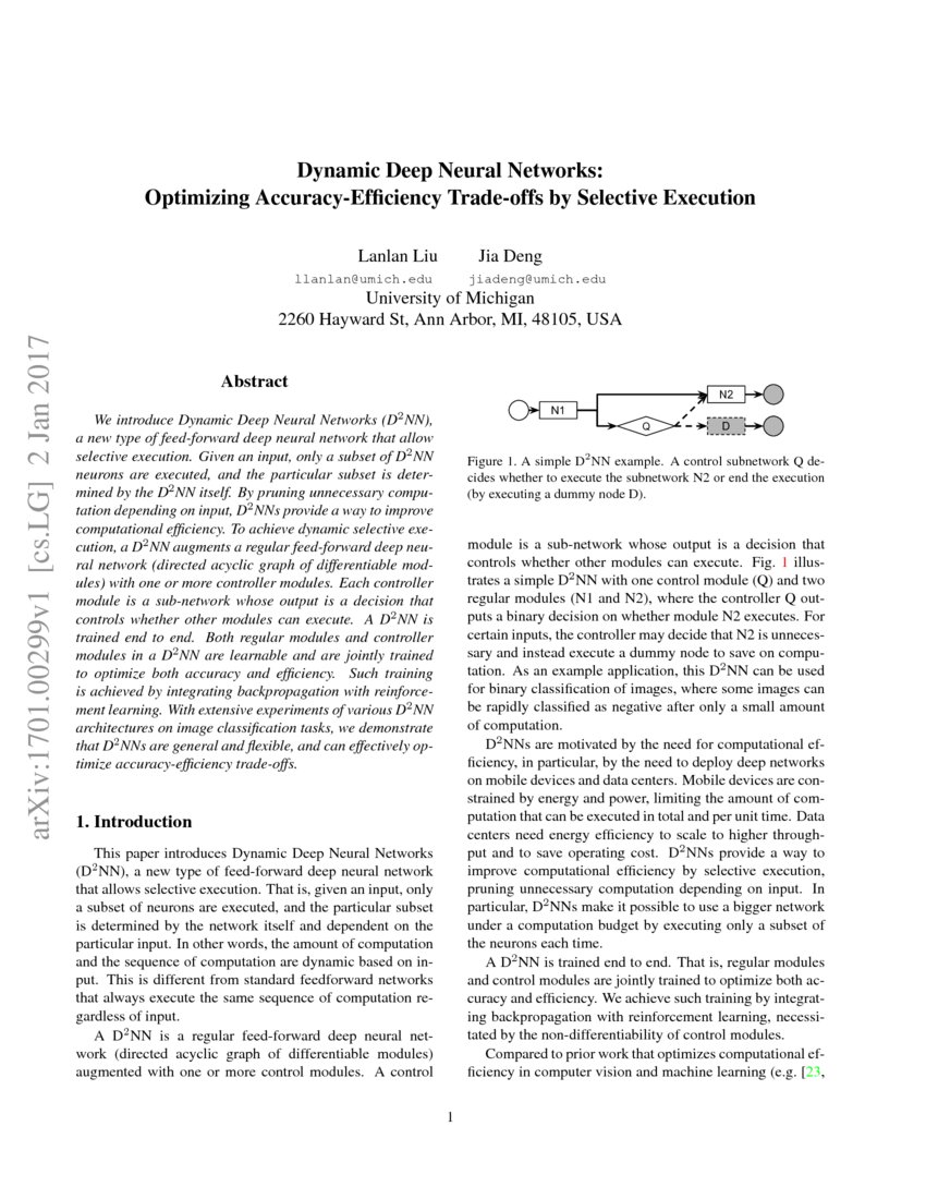 Dynamic Deep Neural Networks Optimizing Accuracy Efficiency Trade Offs By Selective Execution