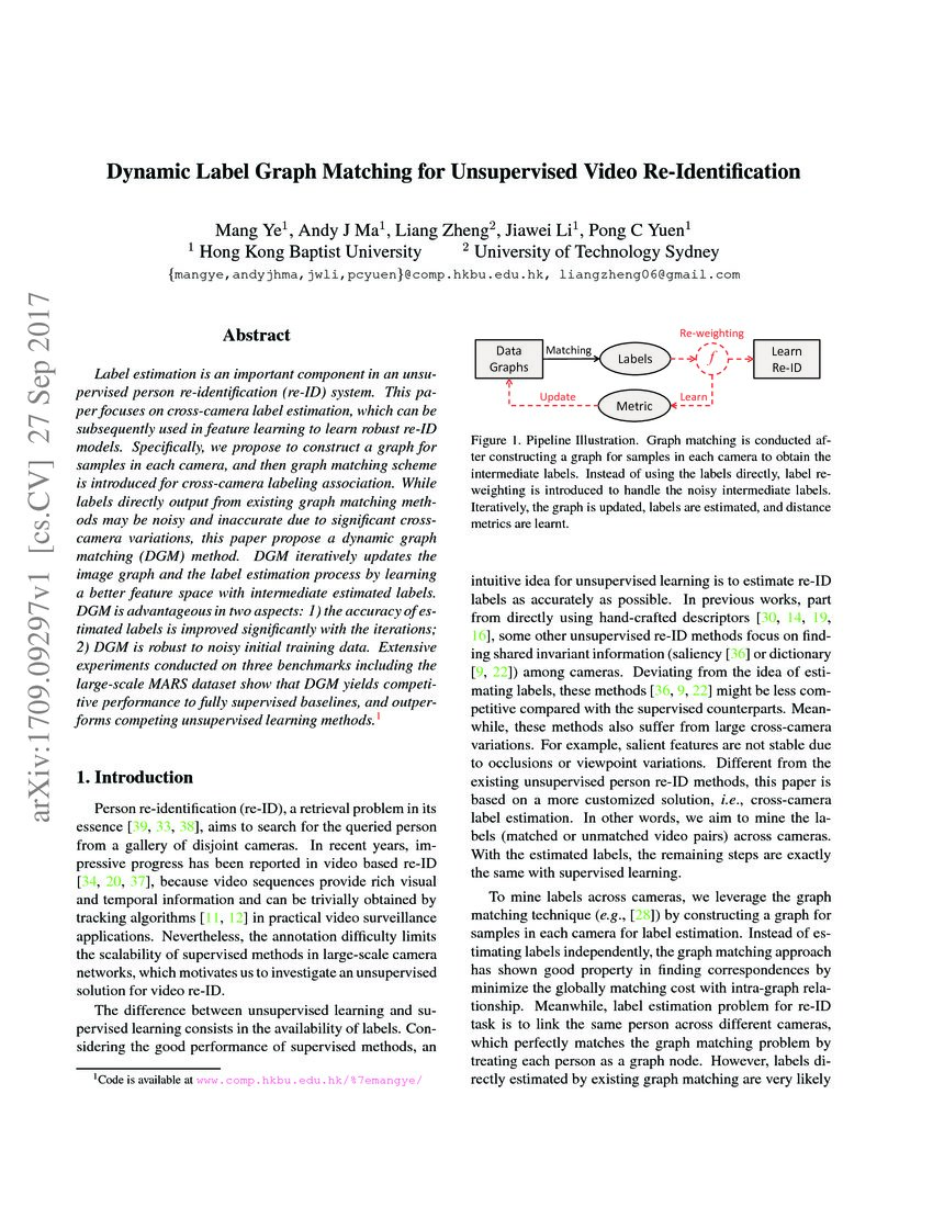 Dynamic Label Graph Matching for Unsupervised Video Re-Identification ...