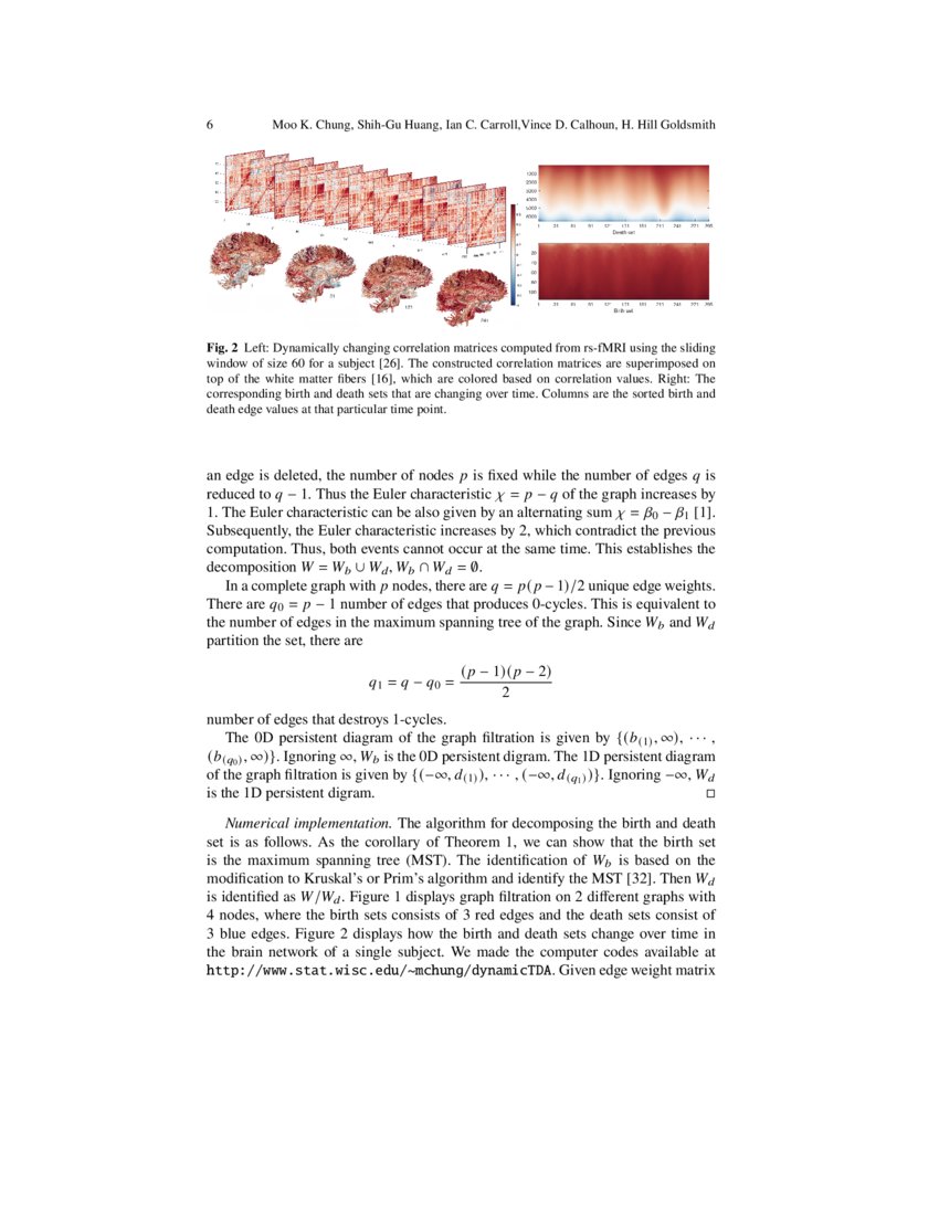 Dynamic Persistent Homology For Brain Networks Via Wasserstein Graph Clustering Deepai 3103