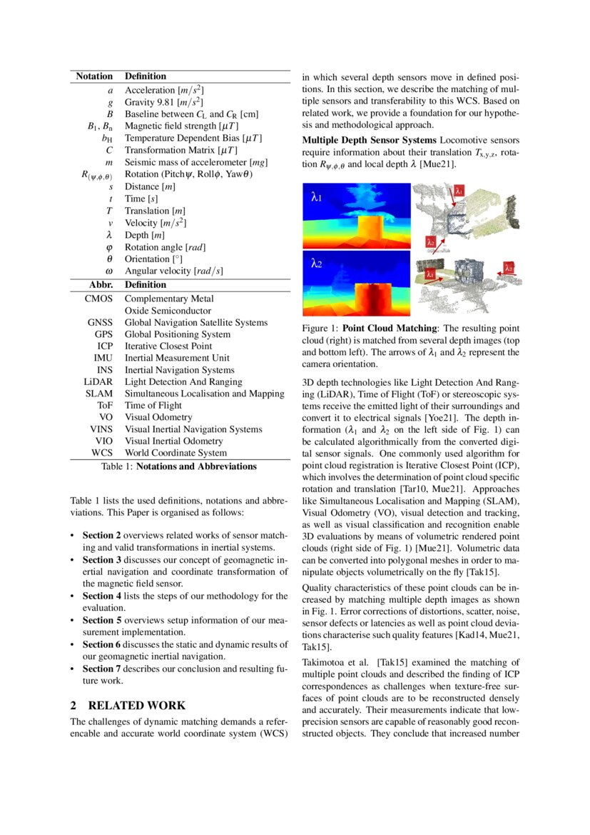 Dynamic Sensor Matching Based On Geomagnetic Inertial Navigation Deepai 