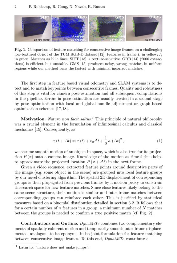 Dynamite A Dynamic Local Motion Model With Temporal Constraints For 