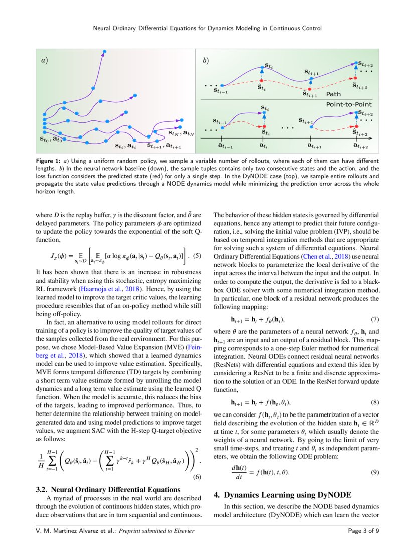 Dynode Neural Ordinary Differential Equations For Dynamics Modeling In