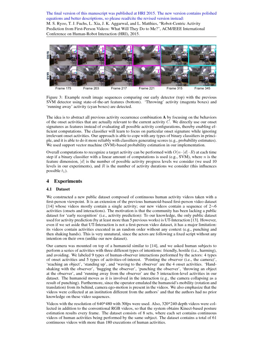 Early Recognition of Human Activities from First-Person Videos Using ...