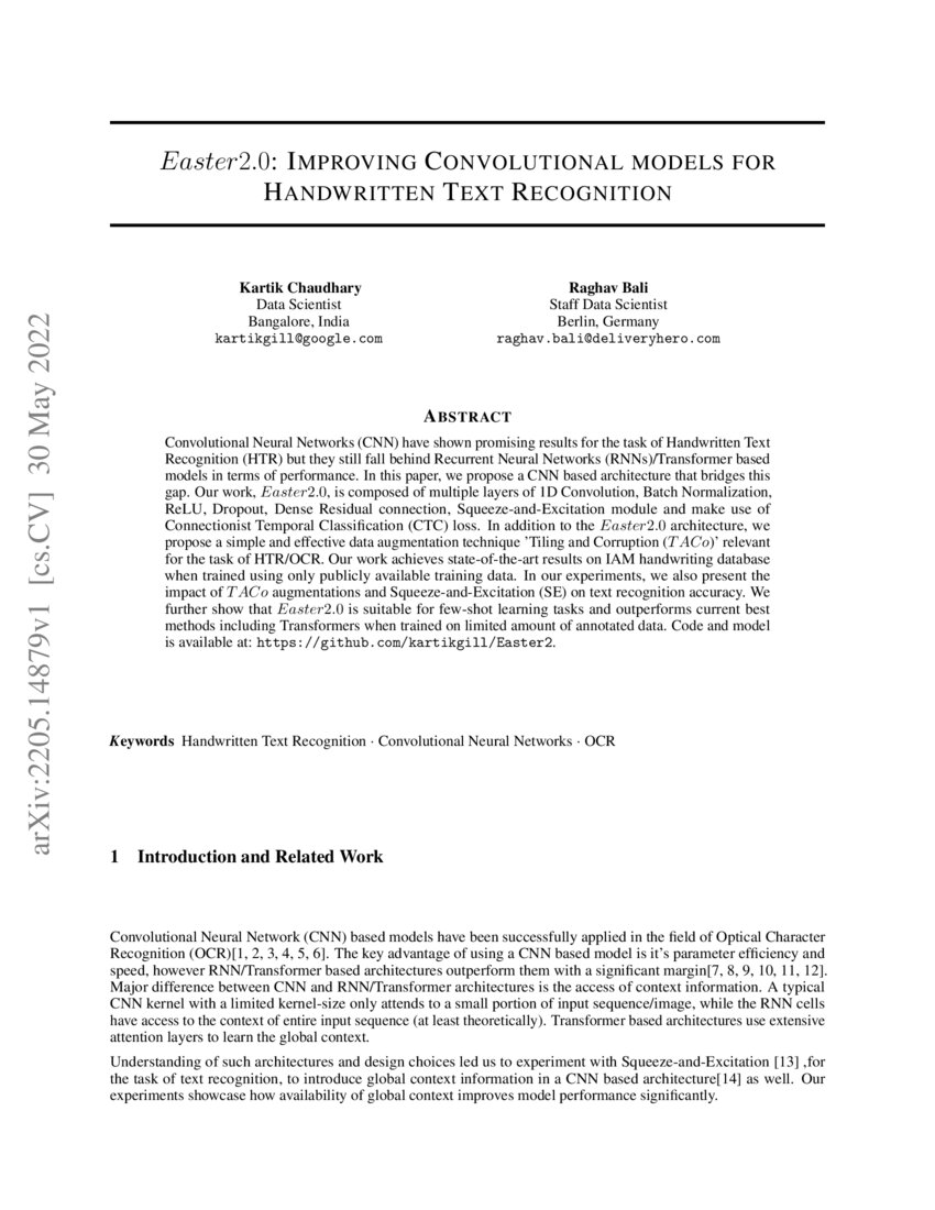 Easter2.0: Improving convolutional models for handwritten text ...
