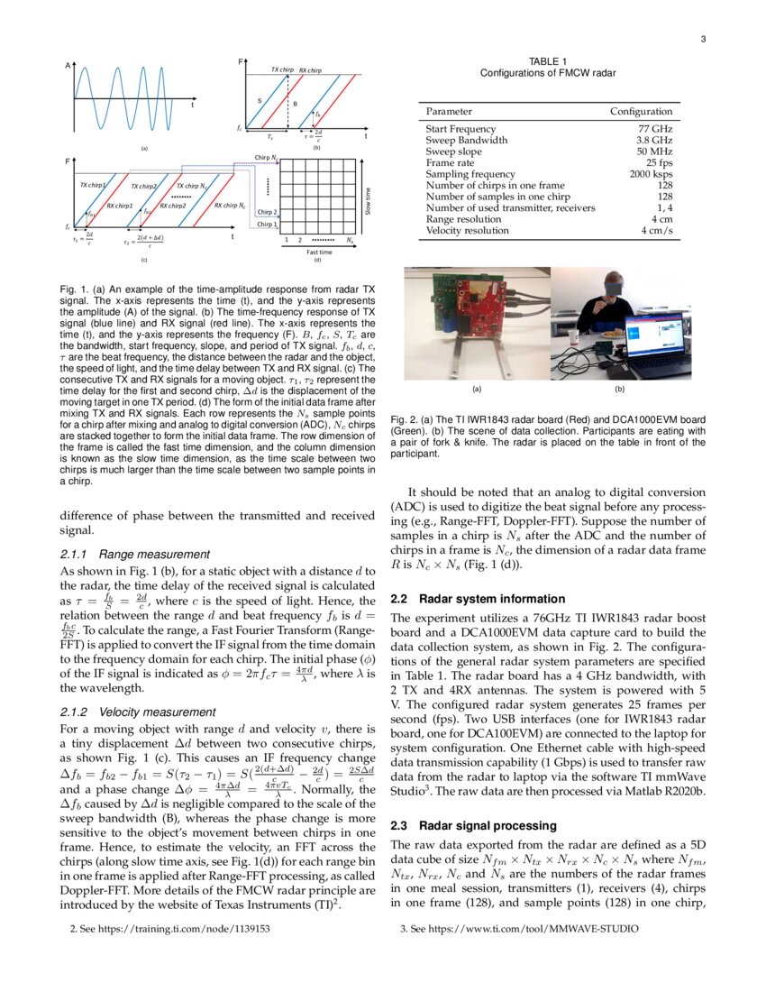 Eat Radar Continuous Fine Grained Eating Gesture Detection Using Fmcw