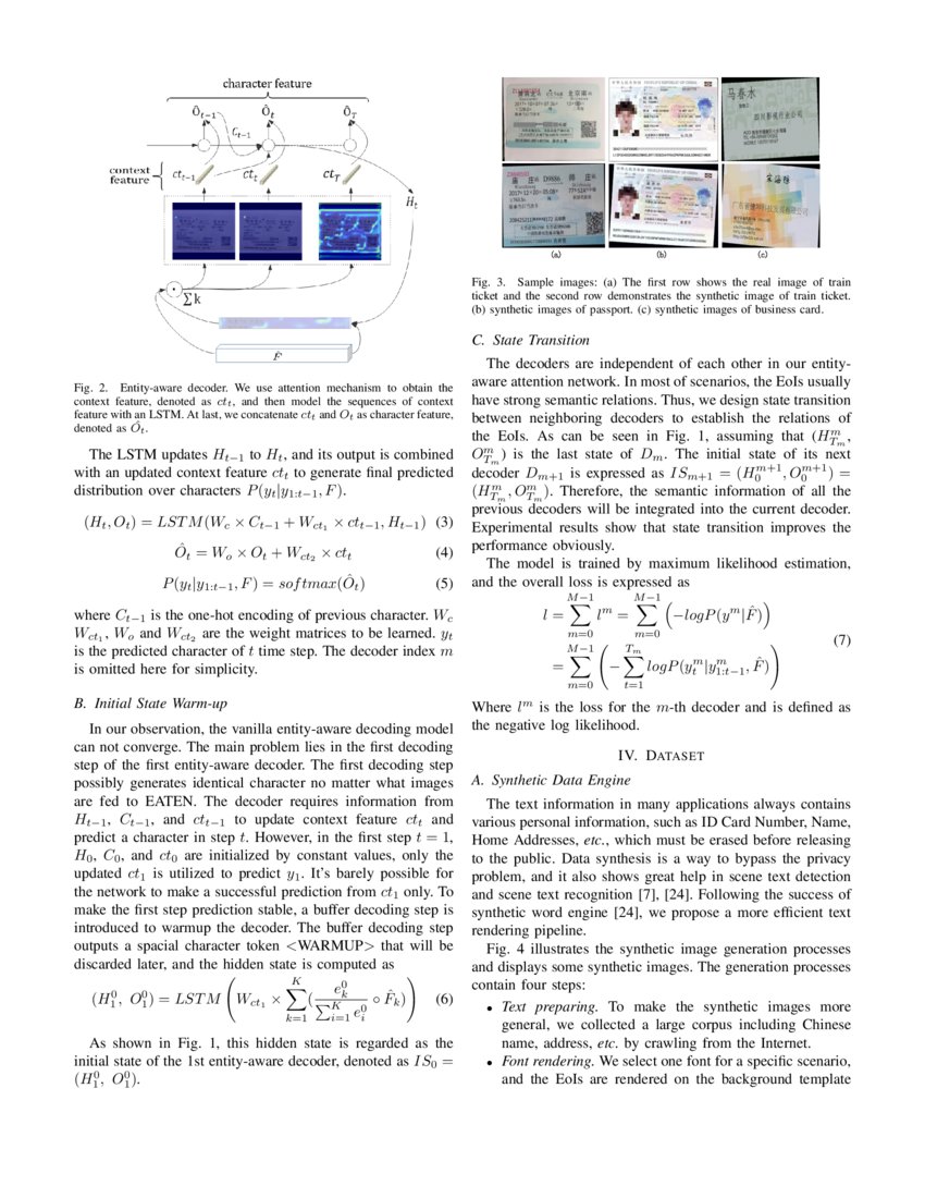 EATEN: Entity-aware Attention for Single Shot Visual Text Extraction | DeepAI