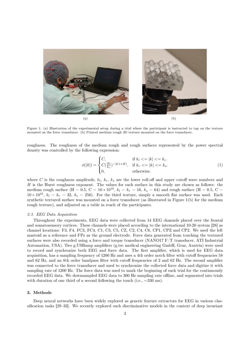 EEG-based Texture Roughness Classification in Active Tactile Exploration with Invariant ...
