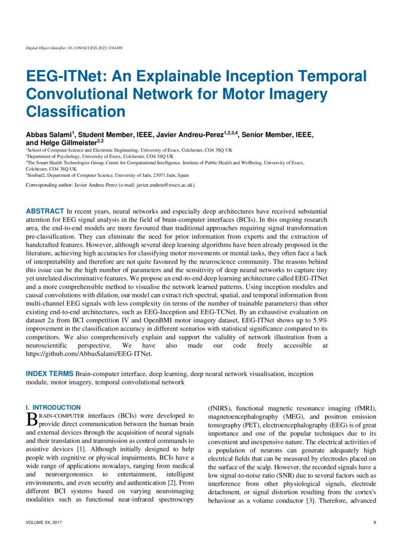 EEG-ITNet: An Explainable Inception Temporal Convolutional Network for ...
