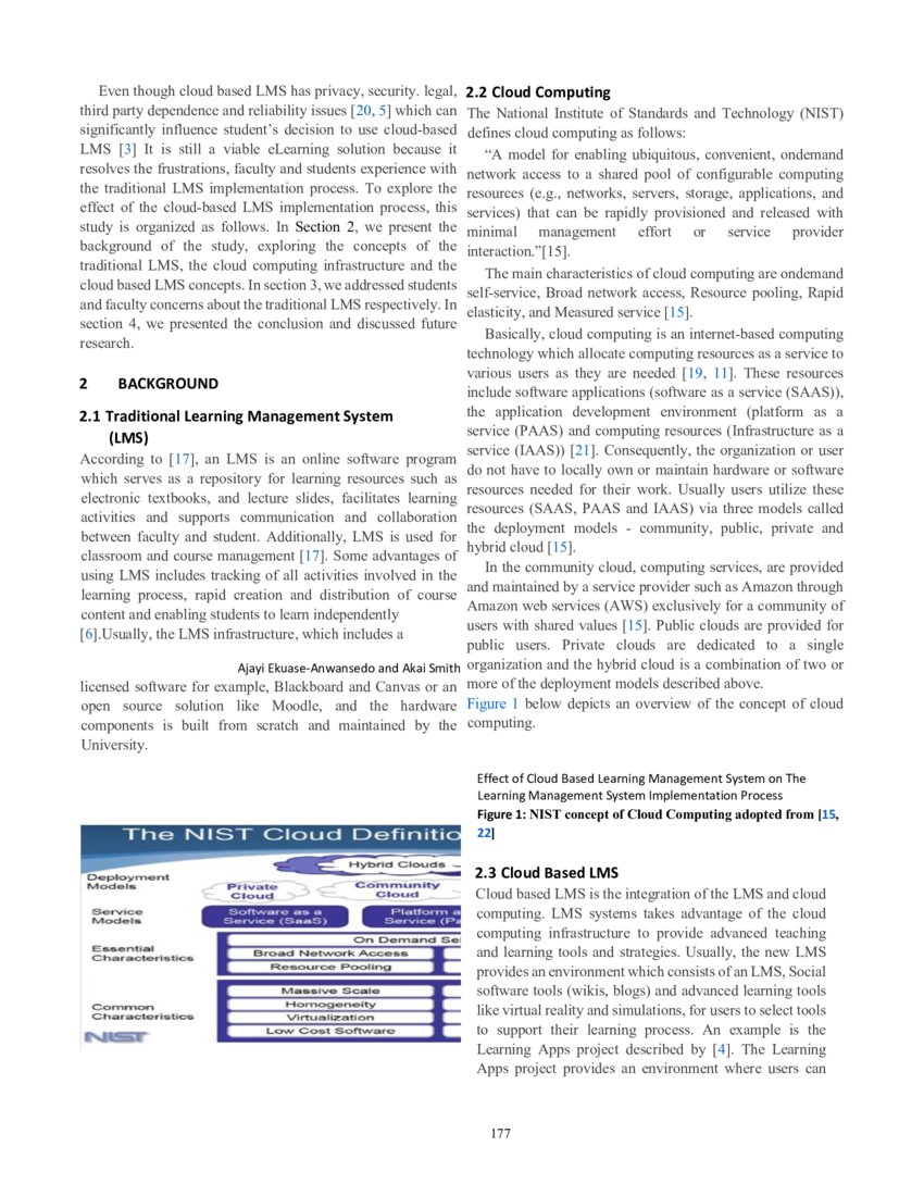 Effect of Cloud Based Learning Management System on The Learning ...