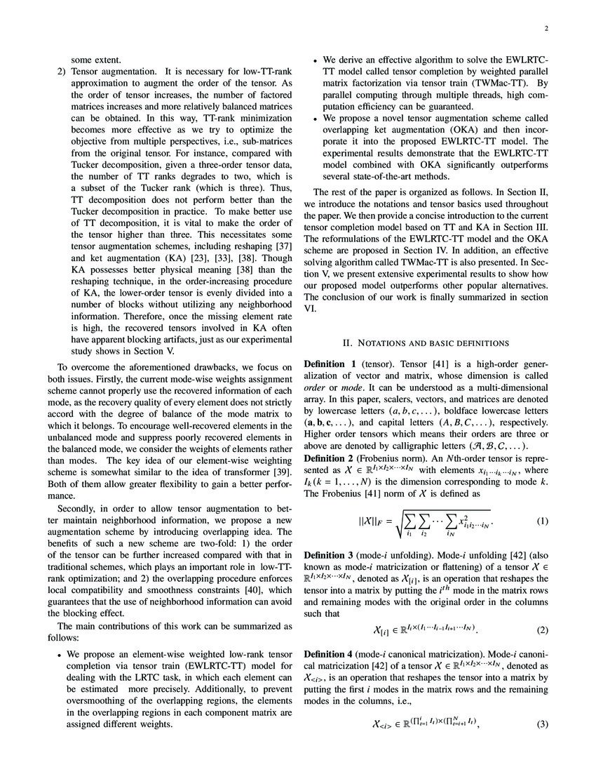 Effective Tensor Completion via Element-wise Weighted Low-rank Tensor Train with Overlapping Ket ...