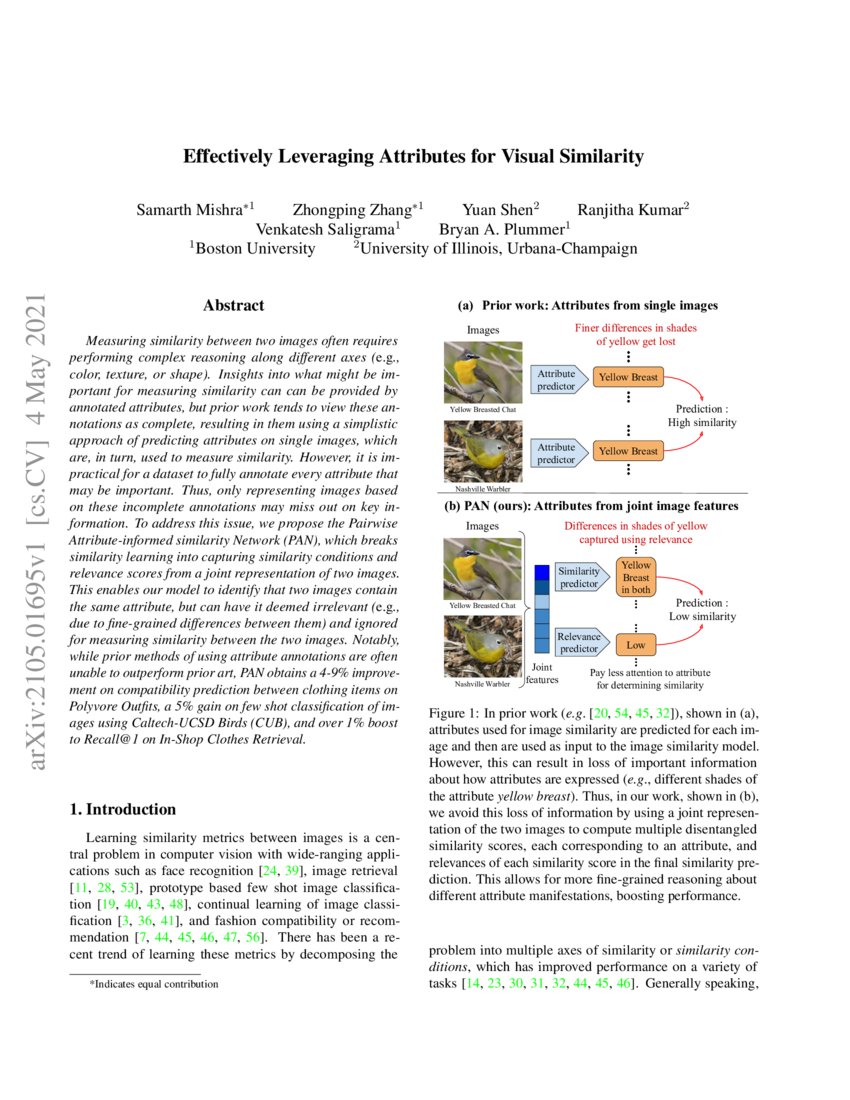 Effectively Leveraging Attributes for Visual Similarity | DeepAI