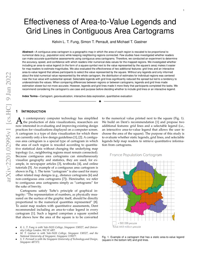 Effectiveness of Area-to-Value Legends and Grid Lines in Contiguous Area Cartograms | DeepAI