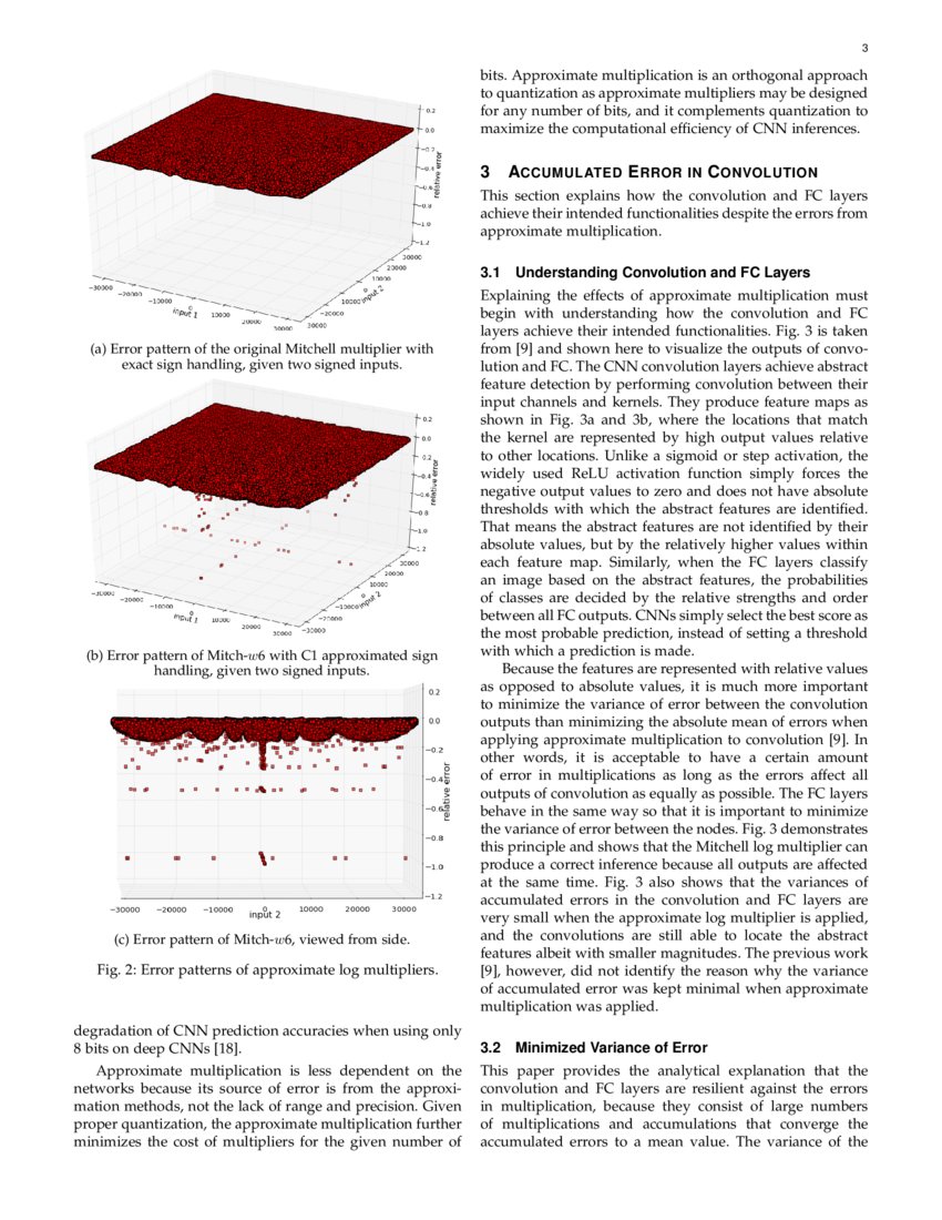 Effects Of Approximate Multiplication On Convolutional Neural Networks Deepai