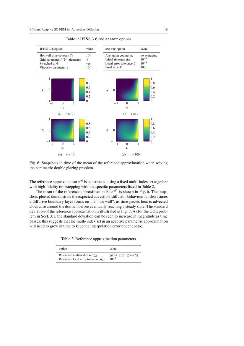 Efficient Adaptive Stochastic Collocation Strategies For Advection