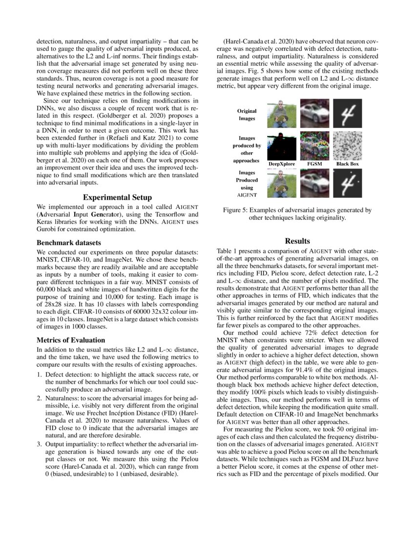 Efficient Adversarial Input Generation Via Neural Net Patching Deepai