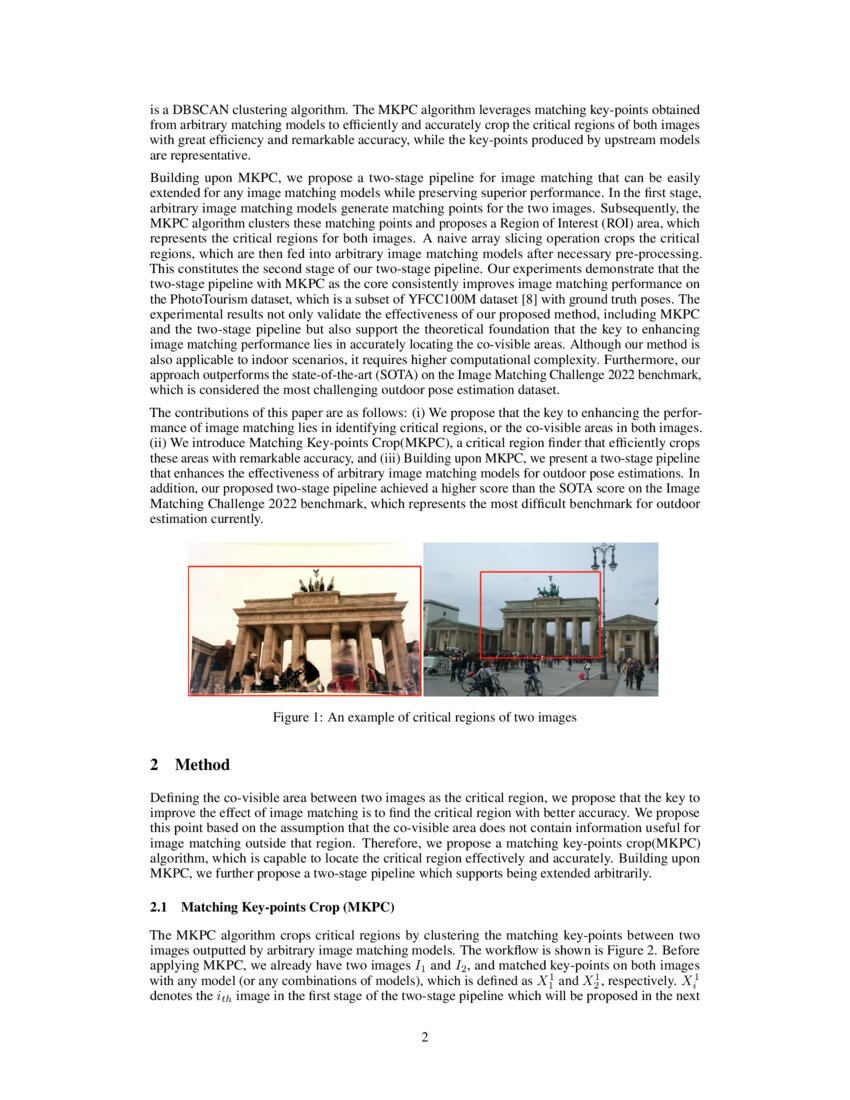 Efficient And Accurate Co Visible Region Localization With Matching Key