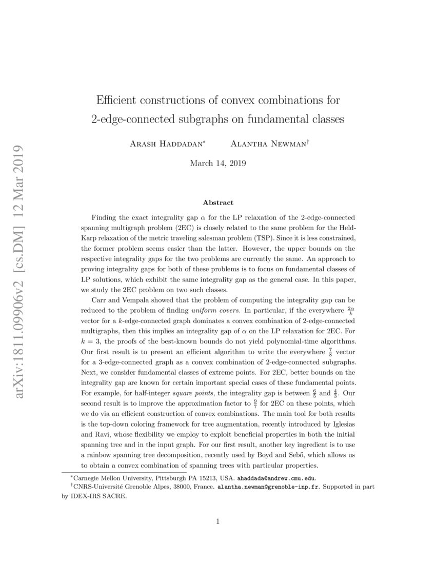 Efficient Constructions Of Convex Combinations For 2 Edge Connected Subgraphs On Fundamental 