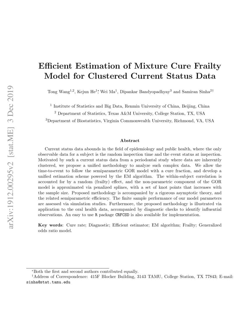 Efficient Estimation Of Mixture Cure Frailty Model For Clustered