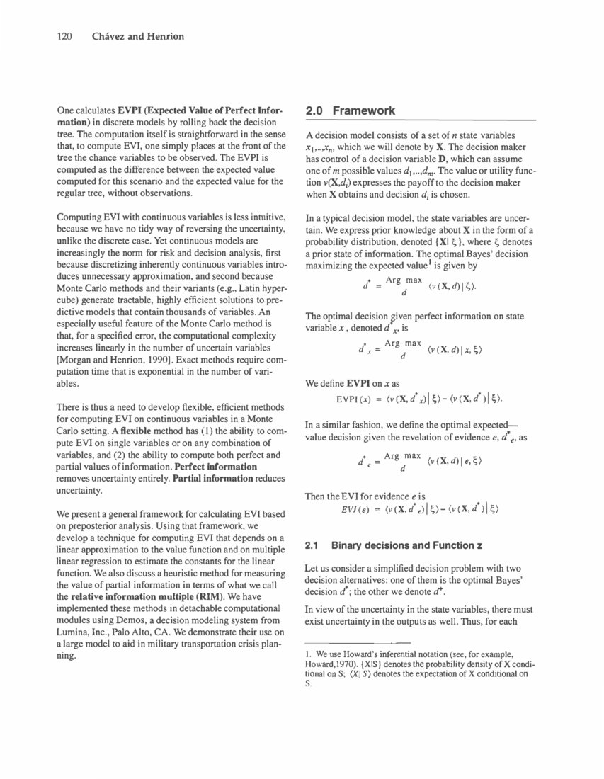 Efficient Estimation Of The Value Of Information In Monte Carlo Models