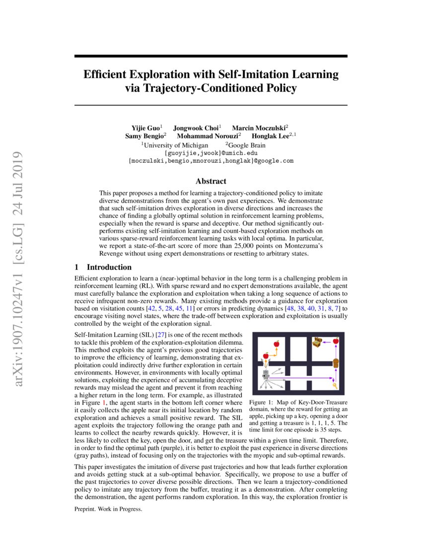 Efficient Exploration with Self-Imitation Learning via Trajectory ...
