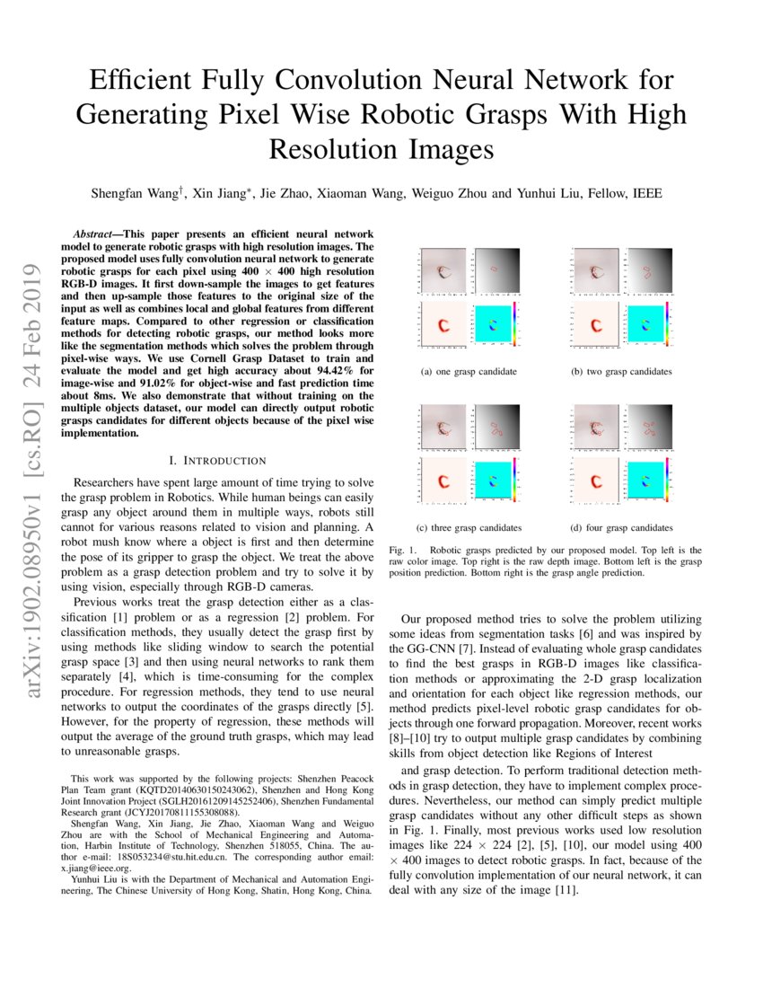 Efficient Fully Convolution Neural Network for Generating Pixel Wise ...