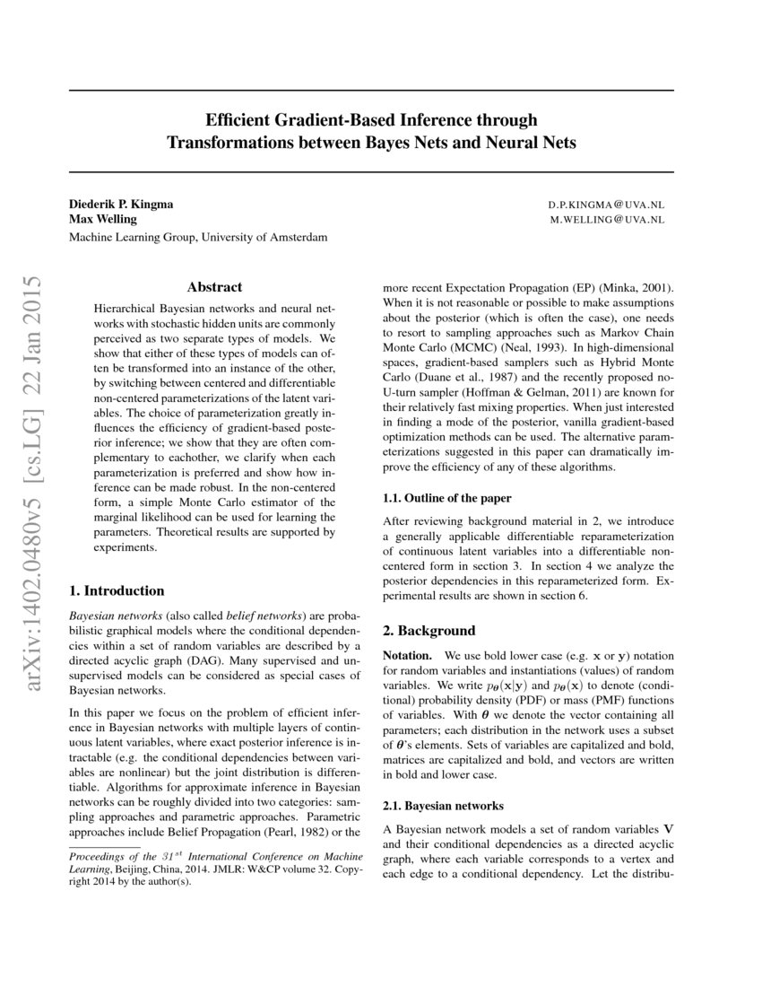 Efficient Gradient Based Inference Through Transformations Between Bayes Nets And Neural Nets