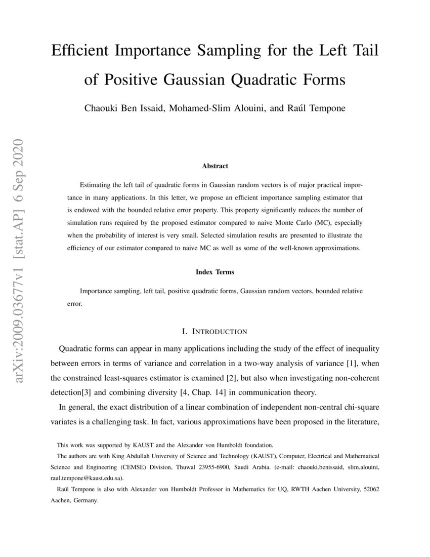 Efficient Importance Sampling For The Left Tail Of Positive Gaussian