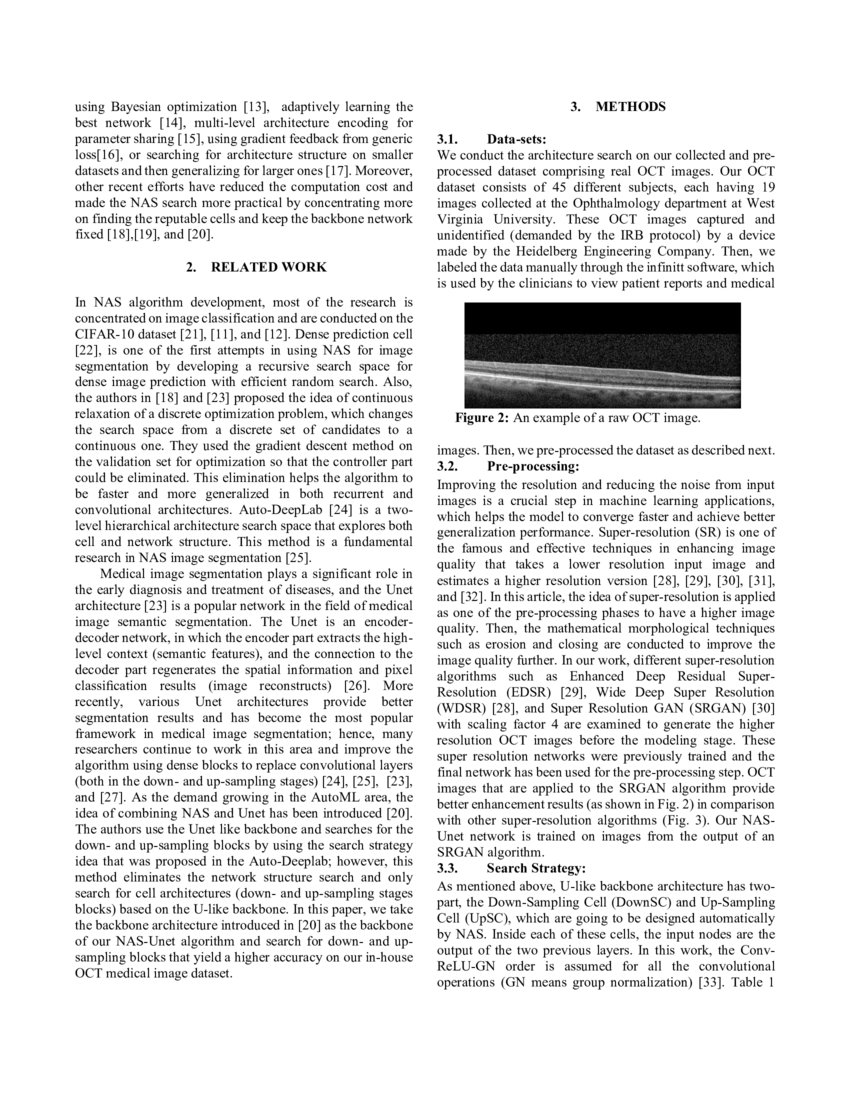 Efficient Oct Image Segmentation Using Neural Architecture Search Deepai