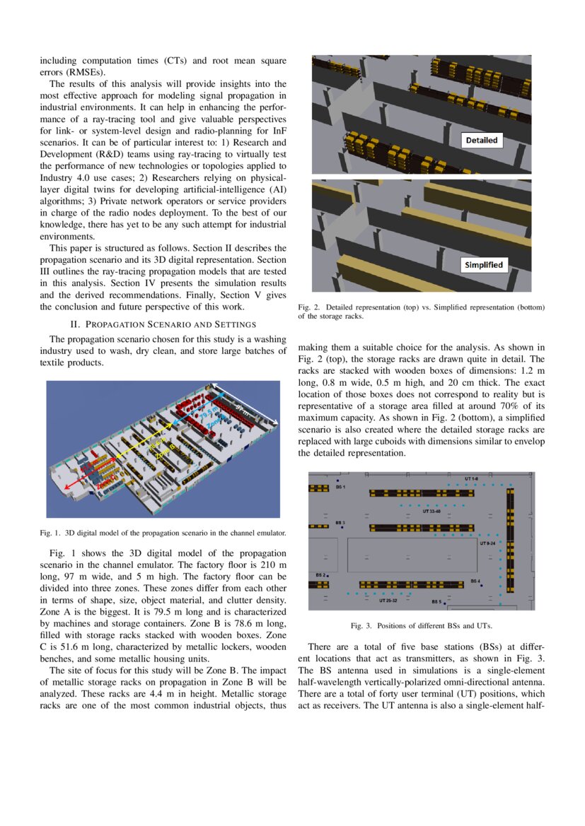 Efficient Ray-Tracing Channel Emulation in Industrial Environments: An Analysis of Propagation ...