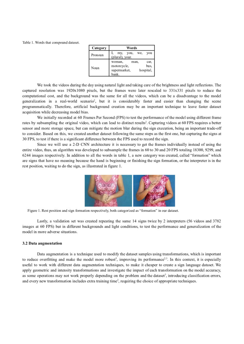 Efficient Sign Language Recognition System And Dataset Creation Method