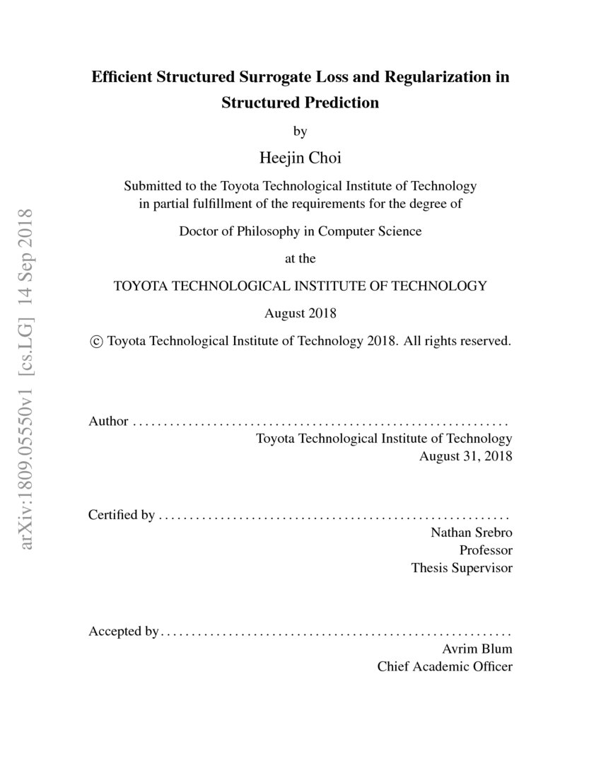 Efficient Structured Surrogate Loss And Regularization In Structured Prediction Deepai