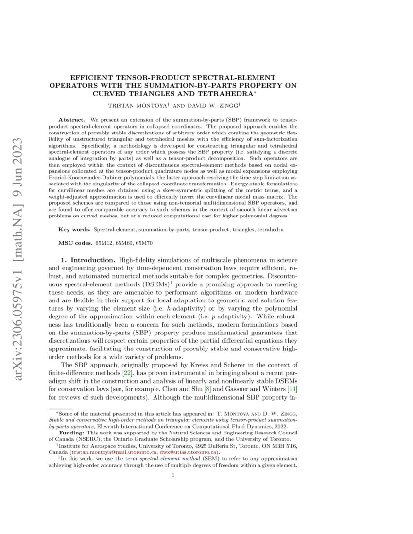 Efficient Tensor Product Spectral Element Operators With The Summation