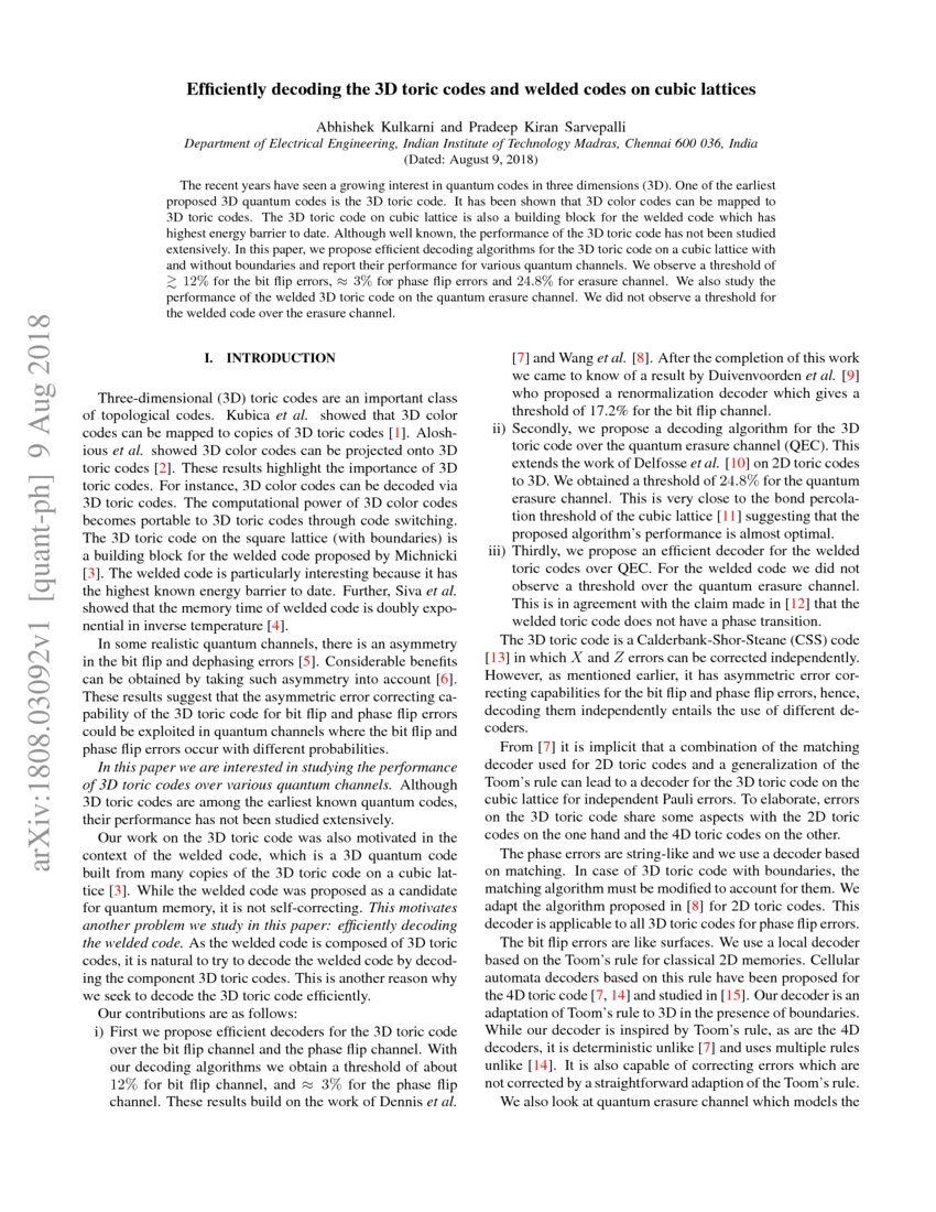 Efficiently Decoding The 3d Toric Codes And Welded Codes On Cubic