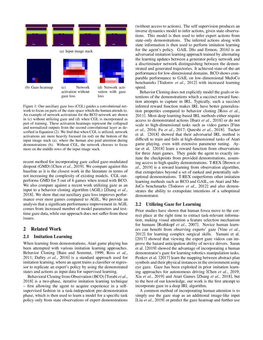 Efficiently Guiding Imitation Learning Algorithms With Human Gaze Deepai