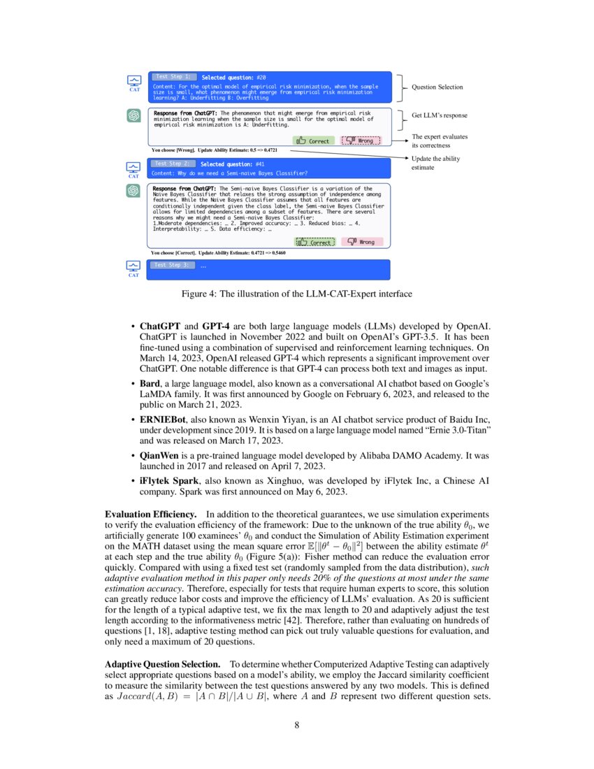 Efficiently Measuring The Cognitive Ability Of Llms An Adaptive