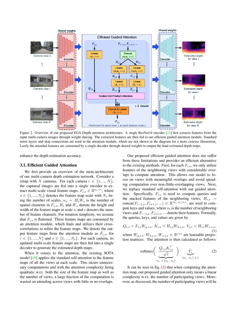 EGA-Depth: Efficient Guided Attention for Self-Supervised Multi-Camera ... EGA-Depth: Efficient Guided Attention for Self-Supervised Multi-Camera ...