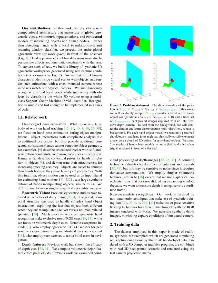 Egocentric Pose Recognition in Four Lines of Code | DeepAI